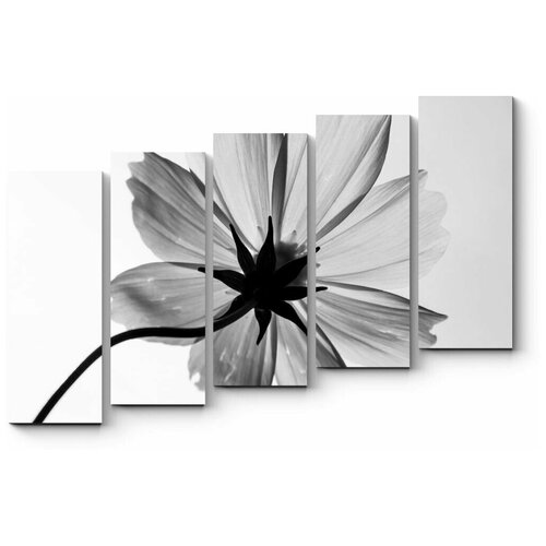 Модульная картина Монохромный цветок 150x105