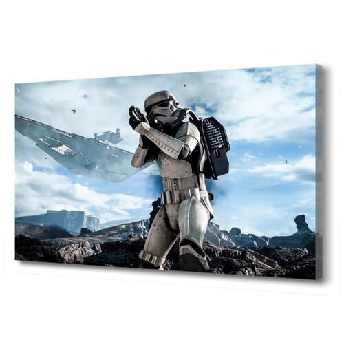 Картина на холсте "Звездные войны" PRC-150 (45x30см). Натуральный холст