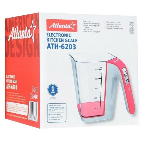 Весы кухонные Atlanta ATH-6203 кувшин