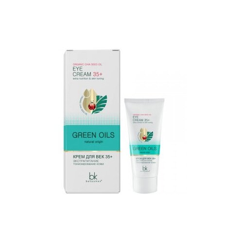 BelKosmex БК GREEN OILS крем д/век 35+ экстрапитание тонизирование кожи 20г