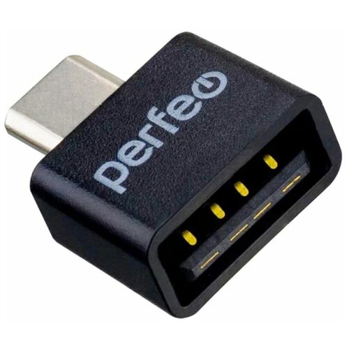 Адаптер USB-Cm на USB*2.0-Af с поддержкой OTG Pefeo PF-VI-O008 Black - черный