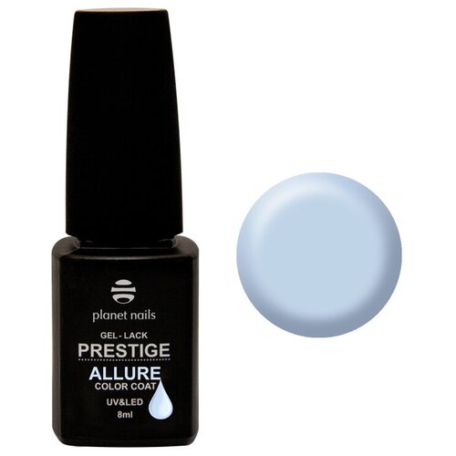 Planet nails Гель-лак Prestige Allure, 8 мл, 610 небесно-голубой