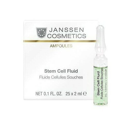 Janssen Cosmetics Ampoules Stem Cell Fluid Сыворотка для лица в ампулах для клеточного обновления, 2 мл, 25 шт.