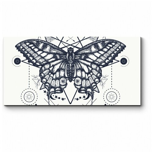 Модульная картина Эскиз бабочки 170x85