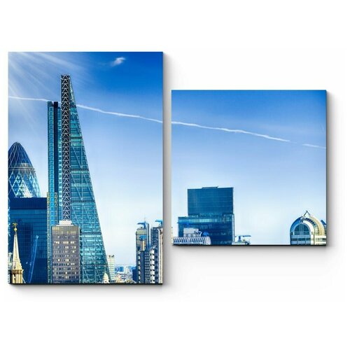Модульная картина Небоскребы делового Лондона 40x30