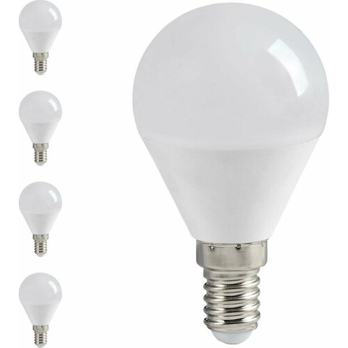 Светодиодная лампа IEK ECO 3W эквивалент 25W 4000K 216Лм E14 шар (комплект из 4 шт)