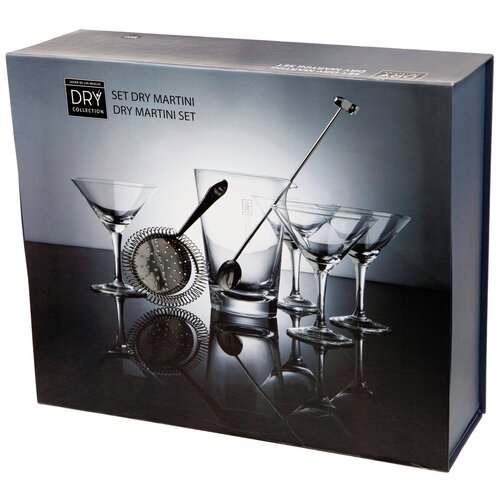 Набор для приготовления напитков balvi Dry Martini Set 7 шт. серебристый/прозрачный 7 шт. 2.3 кг 30 см 10 см 39 см