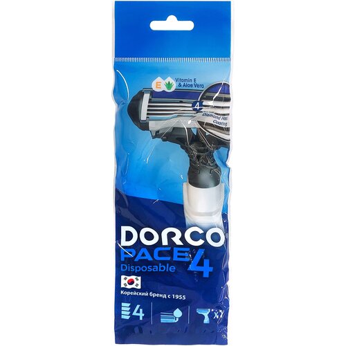Одноразовый станок для бритья Dorco Pace 4 Blade Disposable Razor