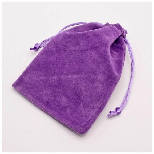 Мешок для подарков, бархатный, фиолетовый, 10 шт