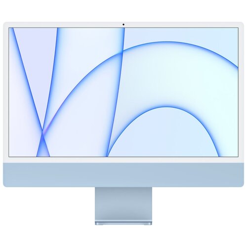 24" Моноблок Apple iMac 24" 2021 г. MGPL3, 4480x2520, Apple M1 2.064 ГГц, RAM 8 ГБ, SSD 512 ГБ, Apple M1 8-Core, MacOS, синий