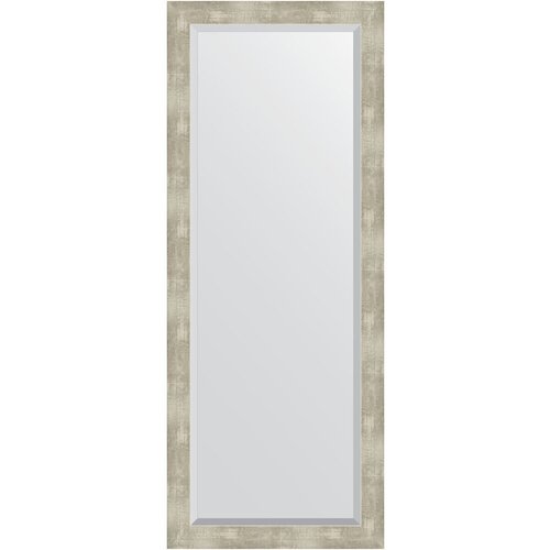 Зеркало с фацетом в багетной раме - алюминий 61 mm (56х141 cm) (EVOFORM) BY 1169