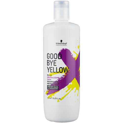 Schwarzkopf Professional шампунь Goodbye Yellow Neutralizing Wash, 1000 мл