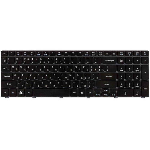 Клавиатура для Acer eMachines E642, Чёрная, Матовая