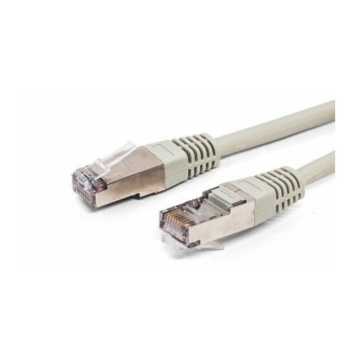 Кабель патч-корд F/UTP 5e кат. 5м Filum FL-F5-5M 26AWG(7x0.16 мм), омедненный алюминий (CCA), PVC, серый