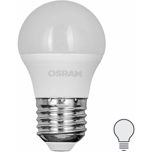 Лампа светодиодная Osram шар 7Вт 600Лм E27 нейтральный белый свет