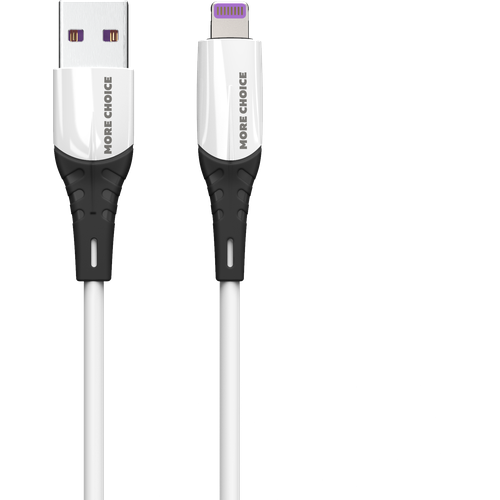 Дата-кабель USB 3.0A для Lightning 8-pin More choice K32Si силикон 1м White