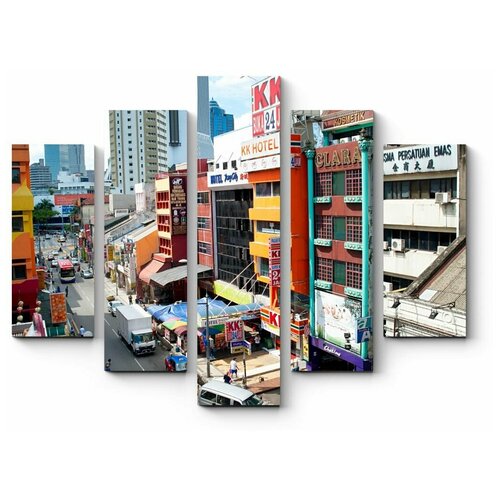 Модульная картина Торговый район Куала-Лумпур125x100