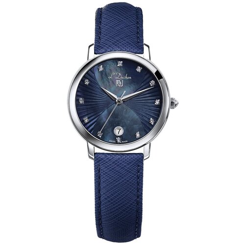Наручные часы L'Duchen, синий, серебряный