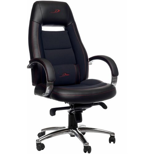 Игровое кресло / компьютерное кресло РосКресла Divo M, газлифт класс 3, 1 подушки, обивка: текстиль/экокожа, цвет: черный