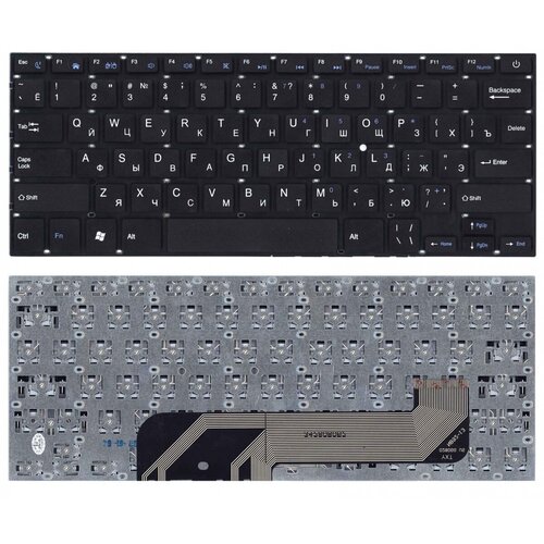 Клавиатура для ноутбука Prestigio SmartBook 141 A02 черная без рамки