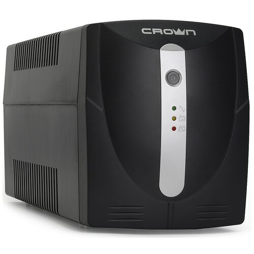 Интерактивный ИБП CROWN MICRO CMU-1000X IEC (2021) черный 700 Вт