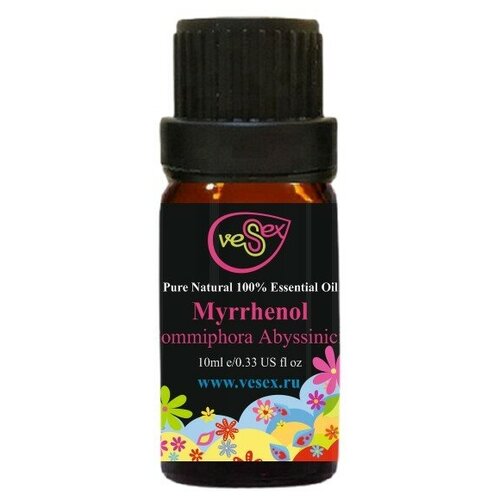 Эфирное масло мирры натуральное 100% (мирровое) / Myrrhenol 10 мл.