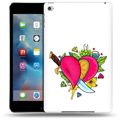 Чехол задняя-панель-накладка-бампер MyPads Фруктовое сердце для iPad mini 4 7.9 (2015)-A1538/A1550 противоударный