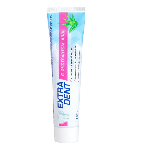 Мыловаренная компания Зубная паста Aloe Extra Dent, 170 гр