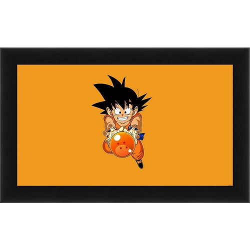 Плакат, постер на холсте goku nube voladora, nube voladora, dragon ball. Размер 21 х 30 см