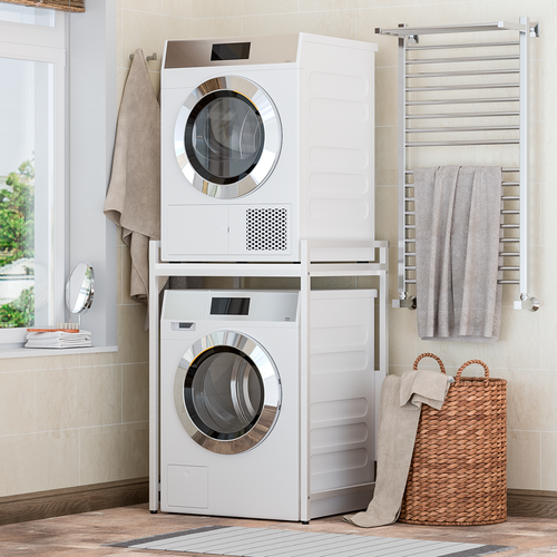 Стеллаж для стиральной и сушильной машины (Стеллаж металлический в ванную)