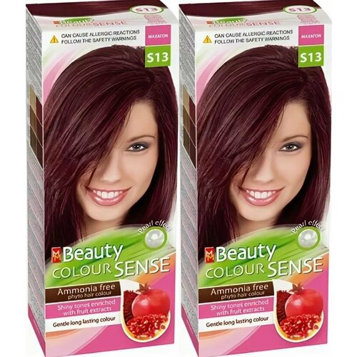 MISS MAGIC Краска для волос, MM Beauty Color Sense, тон S13 Махагон, 2 шт