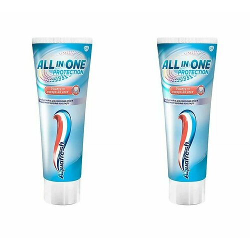 Aquafresh Зубная паста All-in-One Protection, 75 мл, 2 шт.