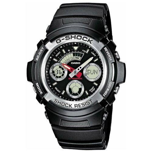 Наручные часы CASIO G-Shock AW-590-1A, серый, черный