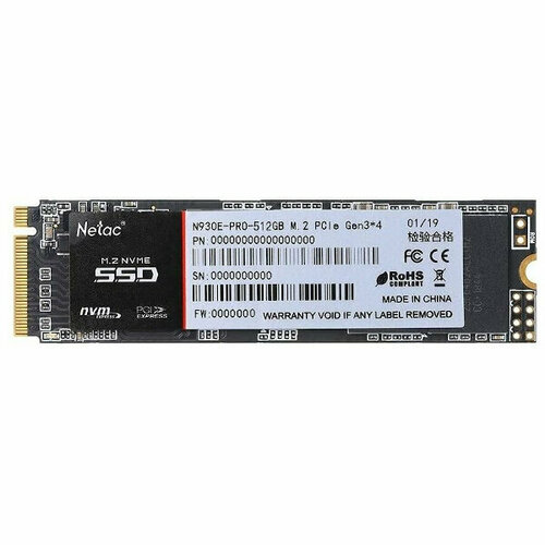 Твердотельный накопитель(SSD) Netac 512Gb NT01N930E-512G-E4X