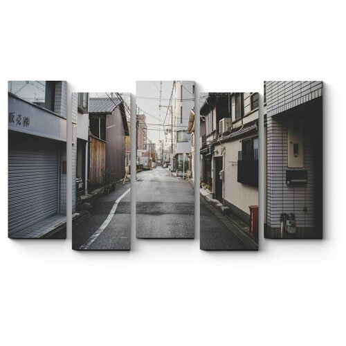 Модульная картина Узкие улочки Киото140x81
