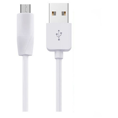 Кабель USB - 8 pin HOCO X1 Rapid, 1.0м, круглый, 2.1A, силикон, цвет: белый, (2шт.)