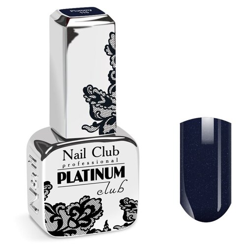 Nail Club professional Эмалевый гель-лак для ногтей с липким слоем PLATINUM CLUB 115 Plummy, 13 мл.