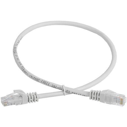 Патч-корд ITK PC01-C5EU-05M-G UTP RJ-45 вил.-вилка RJ-45 кат.5E 0.5м серый ПВХ (уп:1шт)