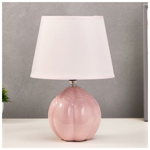 RISALUX Лампа настольная "Бутон" Е14 1х40Вт светло-розовый 20х20х30 см RISALUX