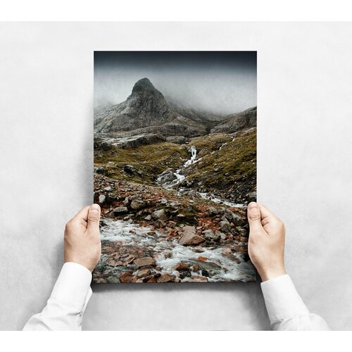 Плакат "Шотландские горы" / Интерьерный постер формата А2 (40х60 см) без рамы