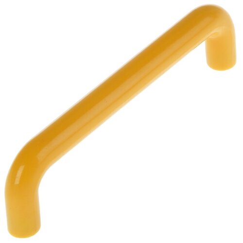 Ручка скоба PLASTIC 009, пластиковая, м/о 96 мм, желтая