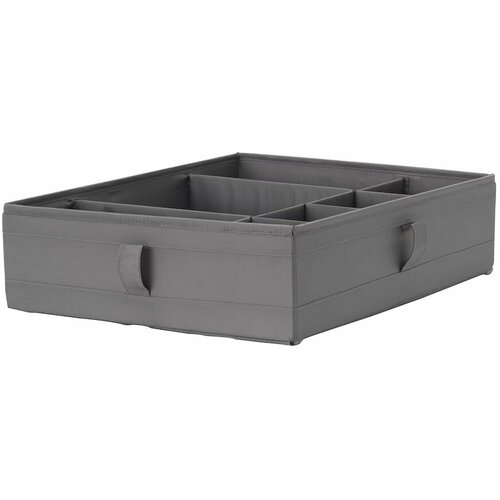 Органайзер для хранения нижнего белья и аксессуаров IKEA SKUBB 44x34x11см серый