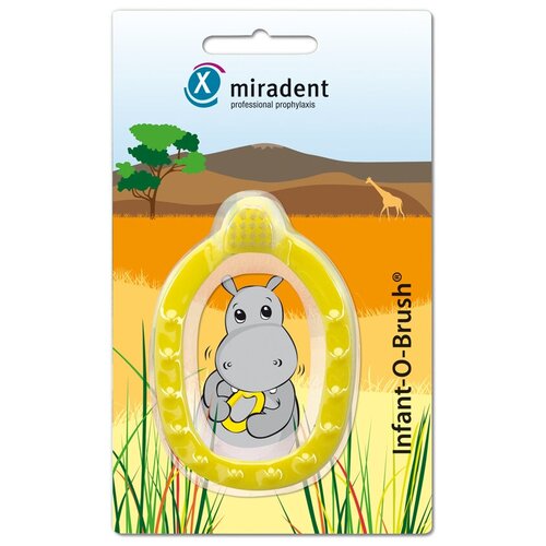 Зубная щетка miradent Infant-O-Brush, желтый