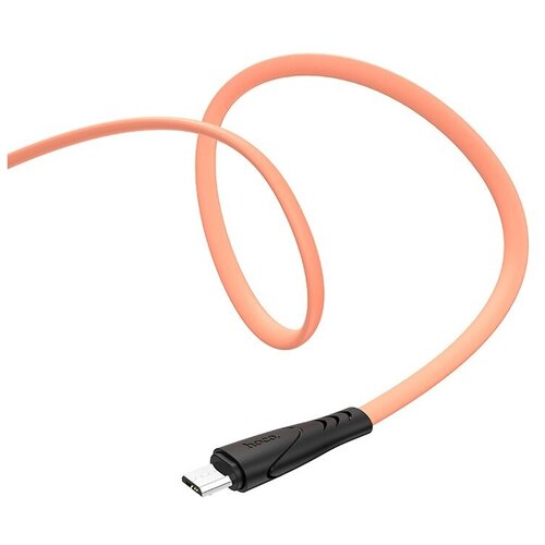 USB Кабель Micro, HOCO, X42, силиконовый, оранжево-желтый