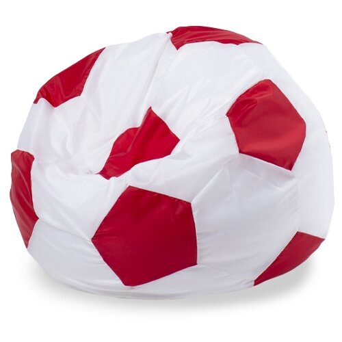 Пуффбери кресло-мешок Мяч XL белый/красный оксфорд 350 л