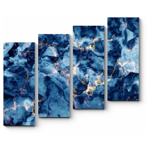 Модульная картина Синяя лава 110x95