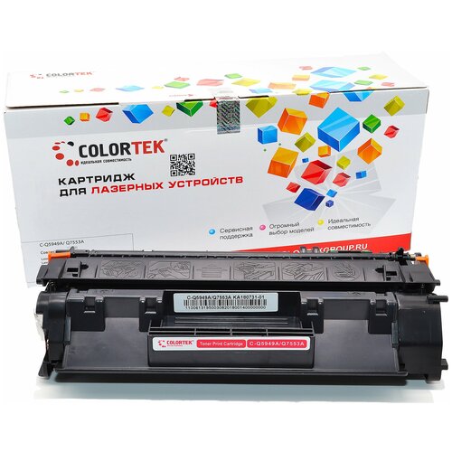 Картридж лазерный Colortek CT-Q5949A/Q7553A для принтеров HP