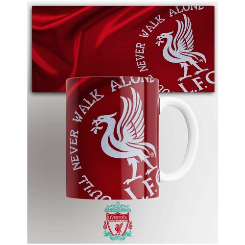 Кружка Ливерпуль Liverpool футбольный клуб , на подарок , с принтом 330 мл