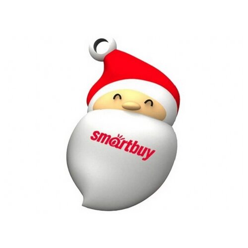 Флешка SmartBuy NY series Santa-A 16 ГБ, белый/красный