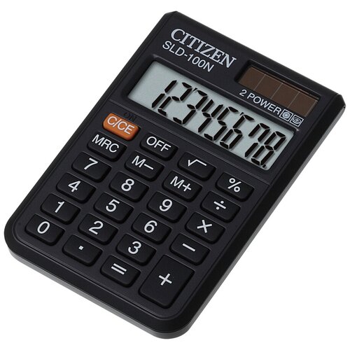 Калькулятор карманный CITIZEN SLD-100N, черный